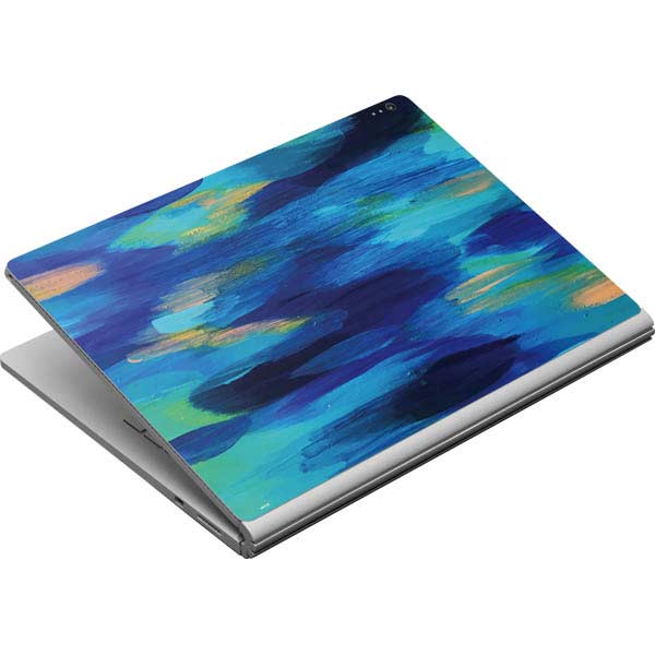 Ocean Blue Brush Stroke Microsoft Surface Book Skin | Art – Skinit