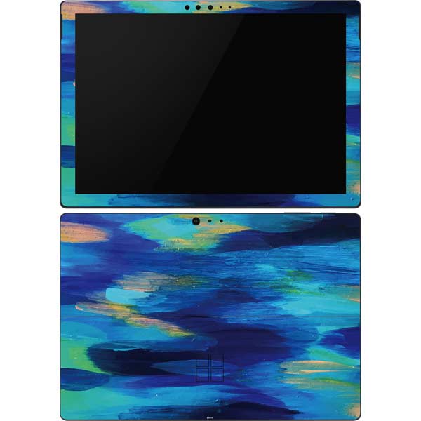 Ocean Blue Brush Stroke Microsoft Surface Skin | Art – Skinit