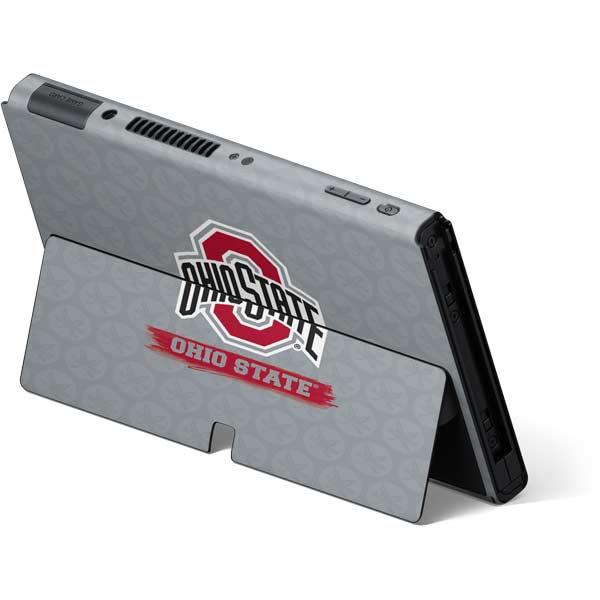 Ohio State Distressed Logo Nintendo Switch OLED (2021) Bundle Skin | Skinit
