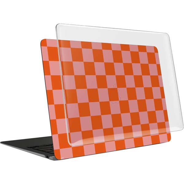 Orange Checkered Apple MacBook Air 15in (2023) Clear Case Case plus ...