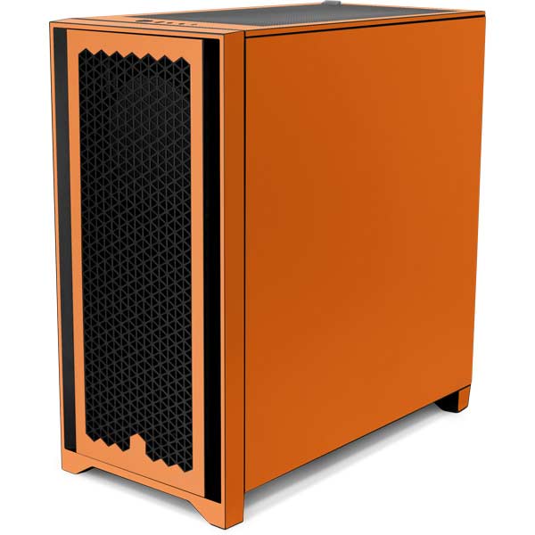 Orange Solid Corsair 4000D Tempered Glass Mid-Tower ATX Case Skin – Skinit