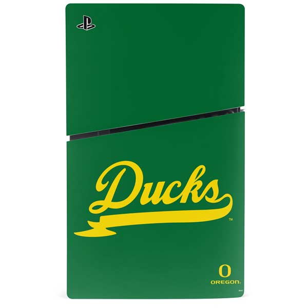 University of Oregon Ducks Logo and Wings Skin for PS5 Slim Disk ...