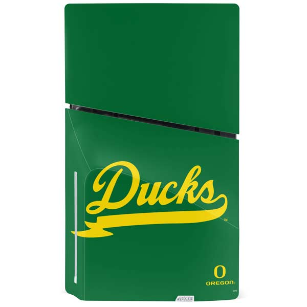 University of Oregon Ducks Logo and Wings Skin for PS5 Slim Disk ...