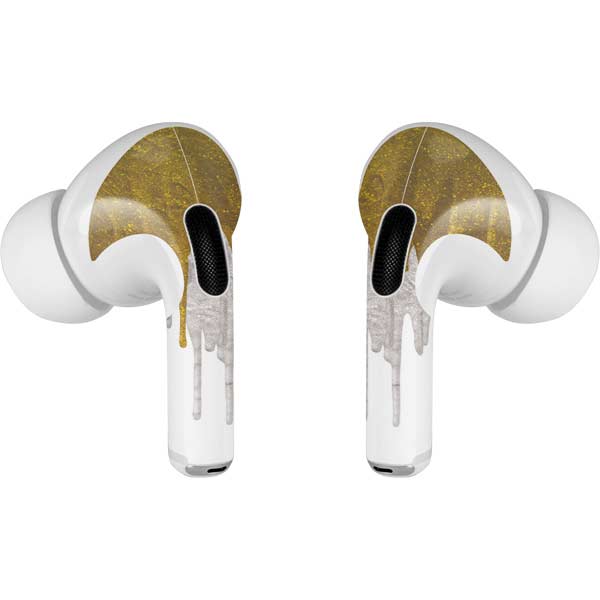 Paint Splatter Gold Apple AirPods Skin | Art – Skinit
