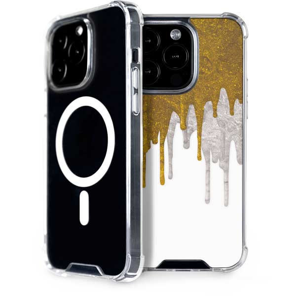 Paint Splatter Gold MagSafe Case for iPhone 14 Pro | Skinit