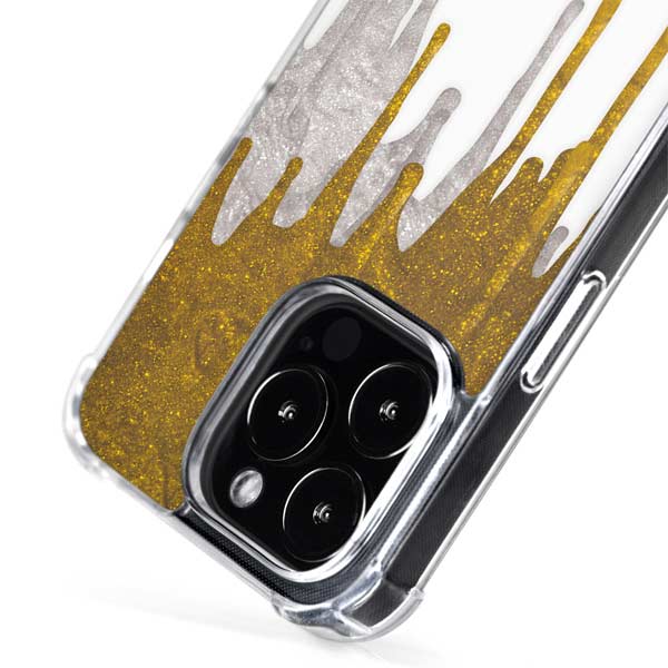 Paint Splatter Gold MagSafe Case for iPhone 14 Pro | Skinit