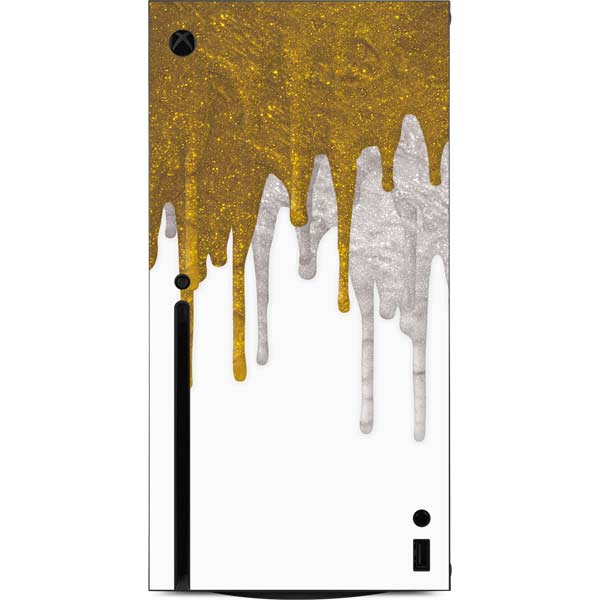 Paint Splatter Gold Microsoft Xbox Skin | Art – Skinit