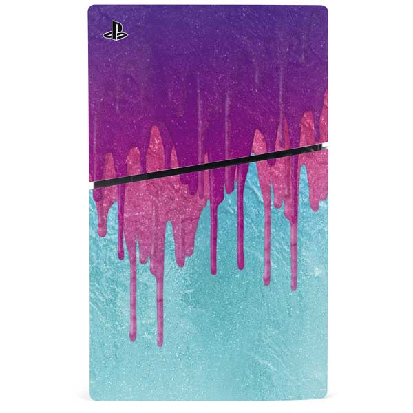 Paint Splatter Purple PS5 Slim Digital Edition Console & Controller ...