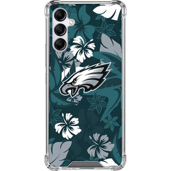 Galaxy A15 5G NFL Philadelphia Eagles Tropical Print Clear Case | Skinit