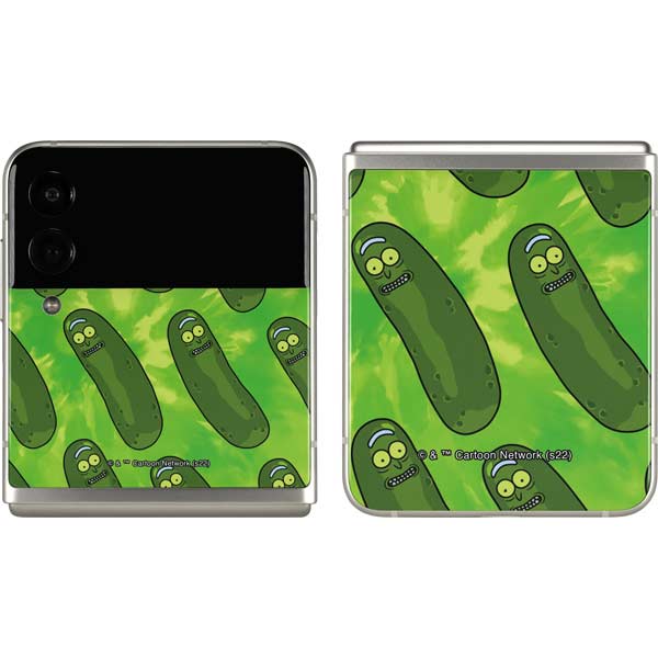 Pickle Rick Pattern Galaxy Z Flip3 5G Skin | Skinit