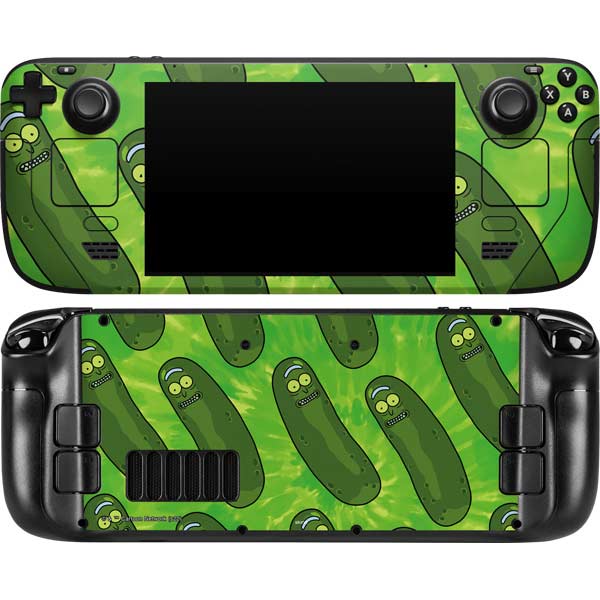 Pickle Rick Pattern Steam Deck Handheld Gaming Computer Skin – Skinit