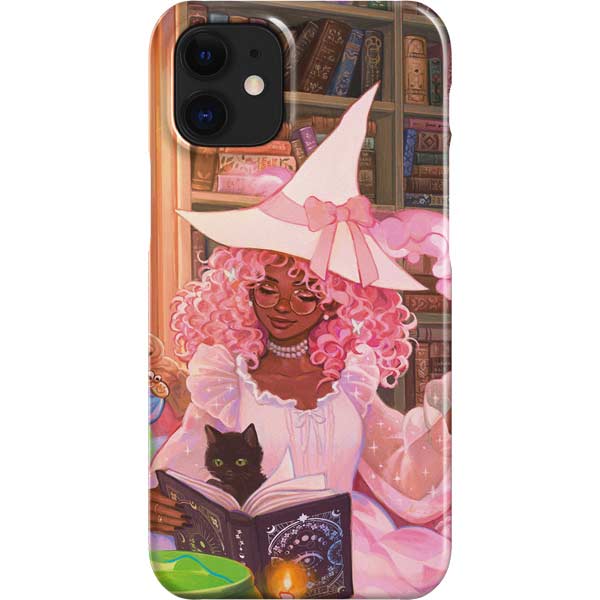 Pink Anime Witch Girls in Library with Cats iPhone 12 Mini Lite Cases ...