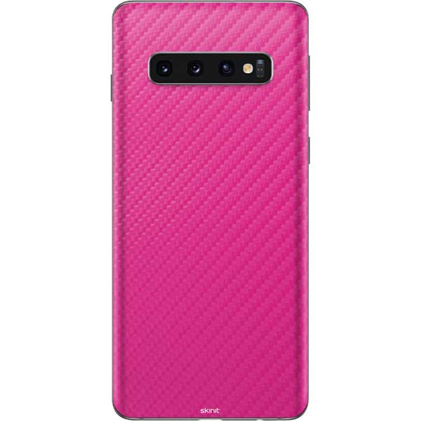 Pink Carbon Fiber Specialty Material Galaxy S10 Skin – Skinit