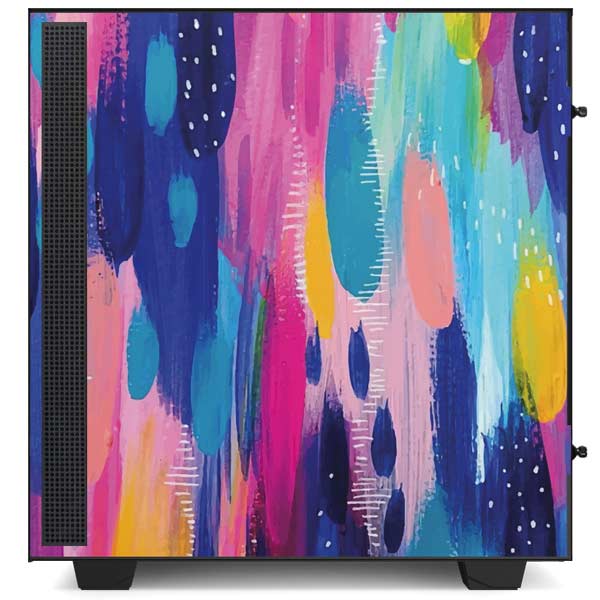 Pink Sparkle Brush Stroke NZXT H510 Compact ATX Mid-Tower Case Skin ...