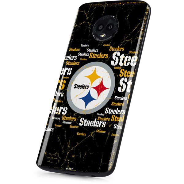 Pittsburgh Steelers Black Blast Motorola G Series Skin | NFL – Skinit