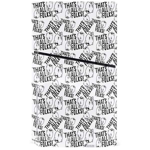 Looney Tunes Porky Pig Black and White Skin for PS5 Slim Disk Bundle ...