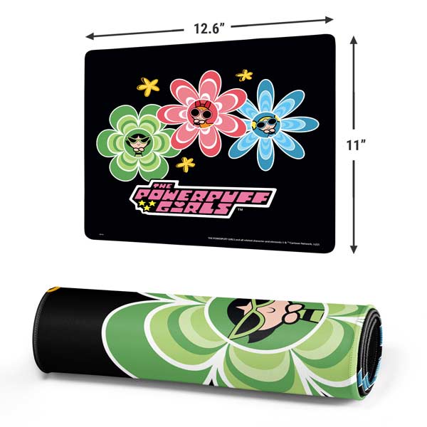 Skinit Powerpuff Girls Flowers XL Gaming Mouse Pad