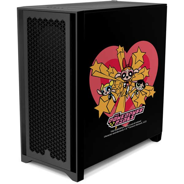 Powerpuff Girls Gold Stars Corsair 4000D Tempered Glass Mid-Tower ATX ...