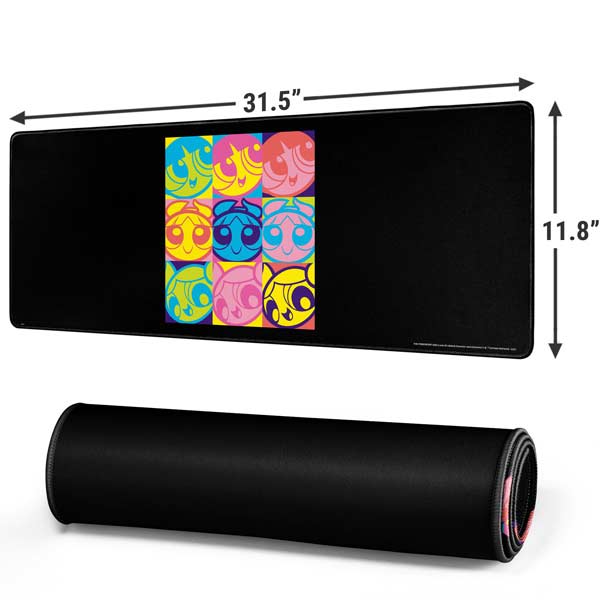 Skinit Powerpuff Girls Neon XL Gaming Mouse Pad