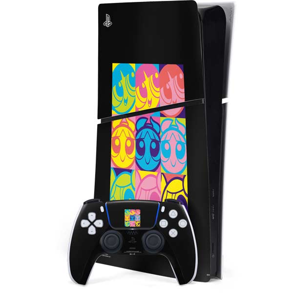 Cartoon Network Powerpuff Girls Neon PS5 Slim Digital Edition Console ...