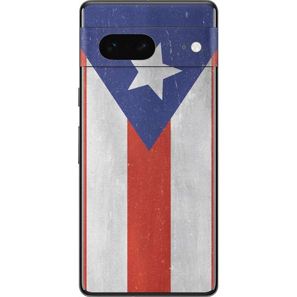Puerto Rico Flag Distressed Skin for Google Pixel 7 | Skinit