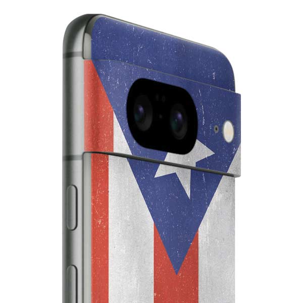 Puerto Rico Flag Distressed Skin for Google Pixel 8 | Skinit