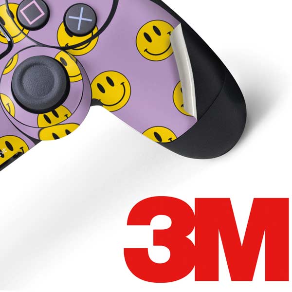 Purple Happy Face Pattern Sony PlayStation Skin | Art – Skinit
