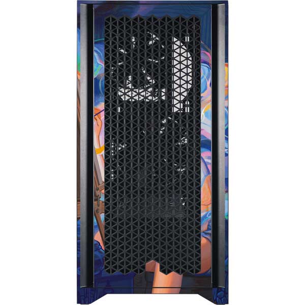 Rainbow Anime Artist Painter Corsair 4000D Tempered Glass Mid-Tower ATX ...