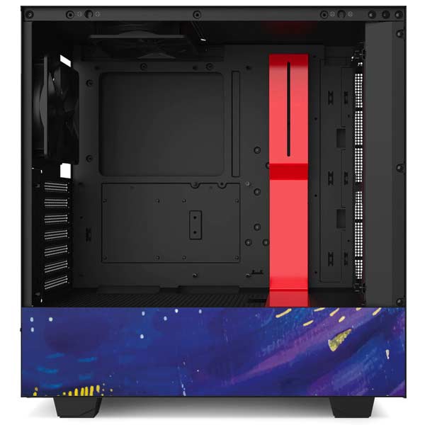 Rainbow Wave Brush Stroke NZXT H510 Compact ATX Mid-Tower Case Skin ...