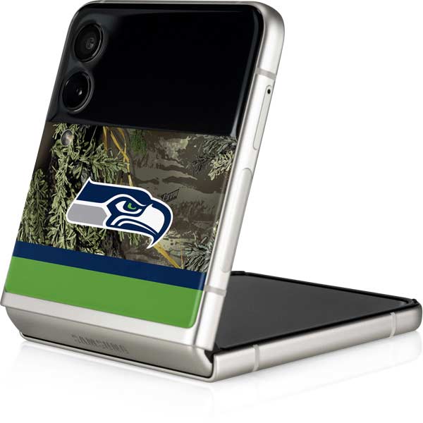 Galaxy Z Flip4 5G Realtree Camo Seattle Seahawks Skin | Skinit