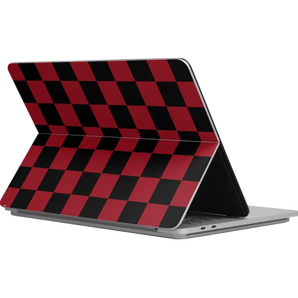 Red and Black Checkerboard Surface Laptop Studio Skin | Skinit