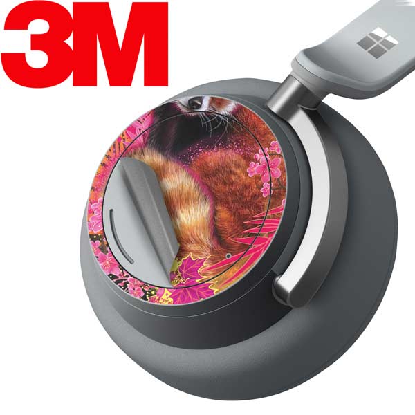 Red Panda with Flowers by Sheena Pike Surface Headphones Skin – Skinit