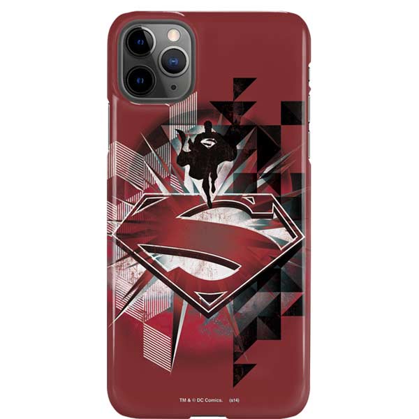 Red Superman Pattern Apple iPhone Lite Case | DC Comics – Skinit