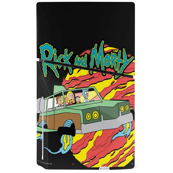 Adult Swim Rick and Morty Family Wagon Skin for PS5 Slim Disk Console ...