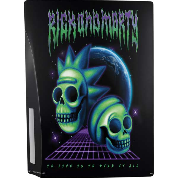 Rick and Morty Neon Skulls Sony PlayStation Skin – Skinit