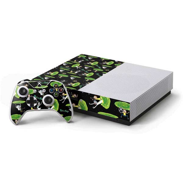 Adult Swim Rick and Morty Portal Pattern Xbox One Skins | Official Skinit