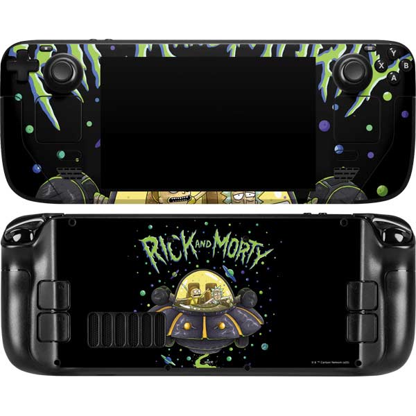 Rick and Morty Spaceship Steam Deck Handheld Gaming Computer Skin – Skinit