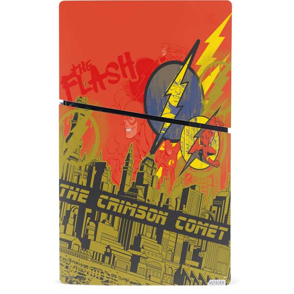 DC Comics The Flash City Collage Art PS5 Slim Digital Edition Console ...