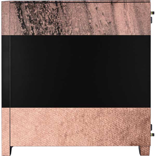 Rose Gold and Black Marble Corsair 4000D Tempered Glass Mid-Tower ATX ...