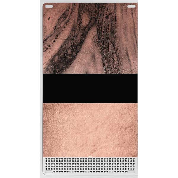 Rose Gold and Black Marble Xbox Series S Skins | Skinit.com
