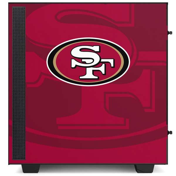 San Francisco 49ers Double Vision NZXT H510 Compact ATX Mid-Tower Case ...