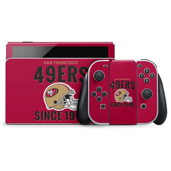 San Francisco 49ers Helmet Nintendo Switch OLED (2021) Bundle Skin | Skinit