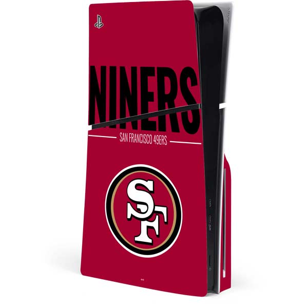 NFL San Francisco 49ers Team Motto Skin for PS5 Slim Disk Console - Skinit