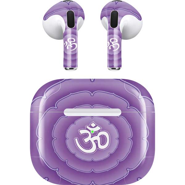 Sanskrit Purple Apple AirPods (3rd Gen, 2021) Skin | Skinit
