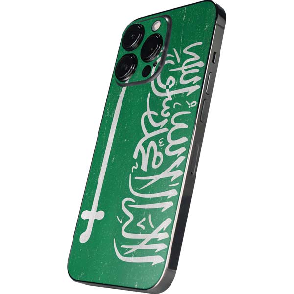 Saudi Arabia Flag Distressed iPhone 14 Pro Max Decal Skin | Skinit