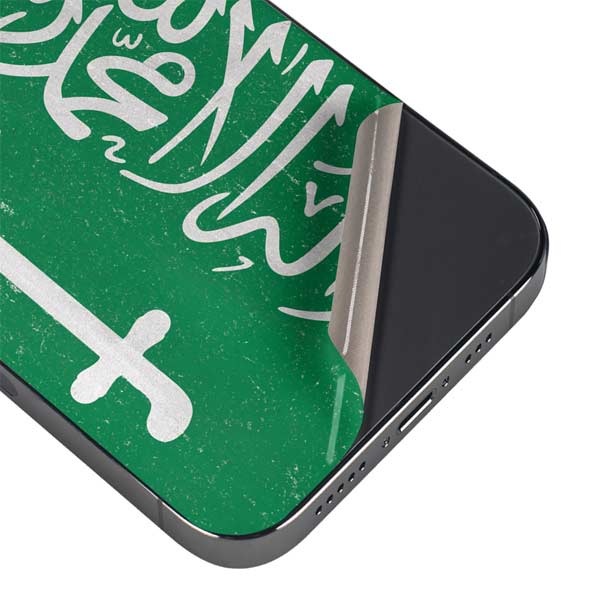 Saudi Arabia Flag Distressed iPhone 14 Pro Max Decal Skin | Skinit