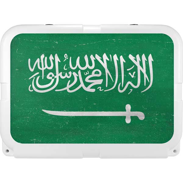Saudi Arabia Flag Distressed YETI Tundra 35 Hard Cooler Skin | Skinit