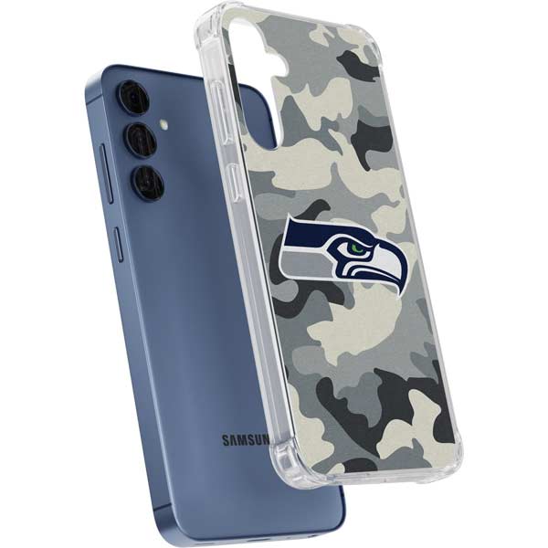 NFL Seattle Seahawks Camo Galaxy S24 Clear Case | Transparent Phone ...
