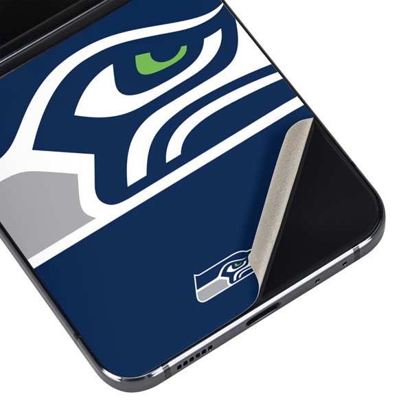 Seattle Seahawks Large Logo Skin for Galaxy Z Flip5 5G | Skinit