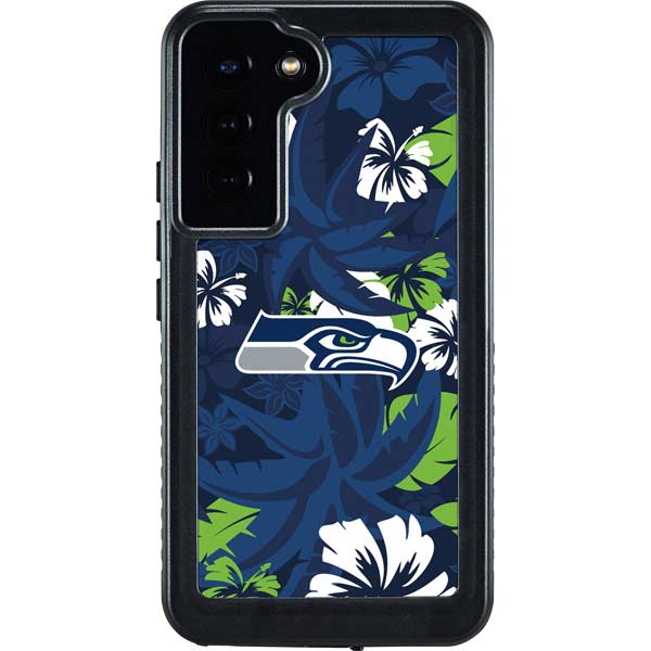 Seattle Seahawks Tropical Print Galaxy S23+ Waterproof Case | Skinit